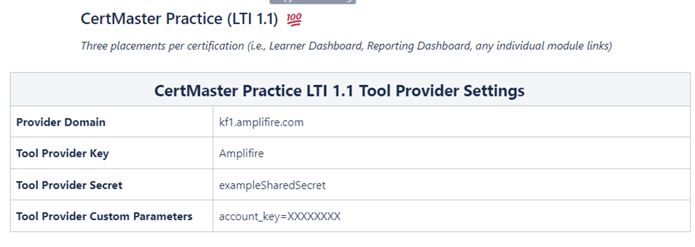 Configuring CertMaster Practice in Blackboard (LTI 1.1) – CompTIA