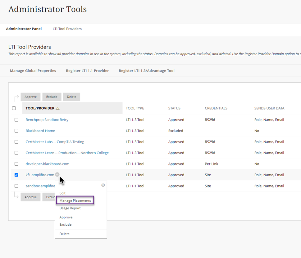 Configuring CertMaster Practice in Blackboard (LTI 1.1) – CompTIA