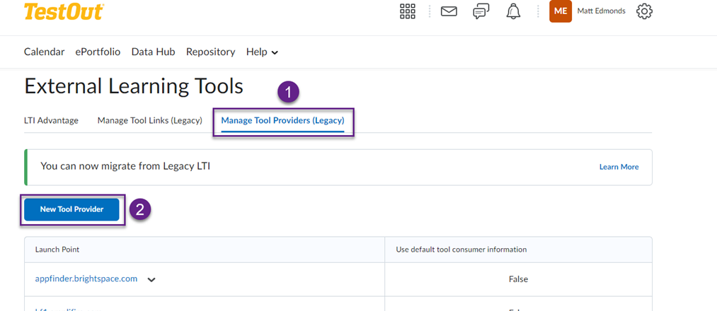 Configuring CertMaster Practice in D2L Brightspace (LTI 1.1) – CompTIA