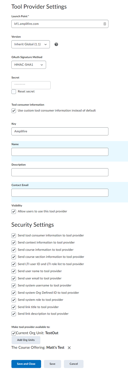 Configuring CertMaster Practice in D2L Brightspace (LTI 1.1) – CompTIA