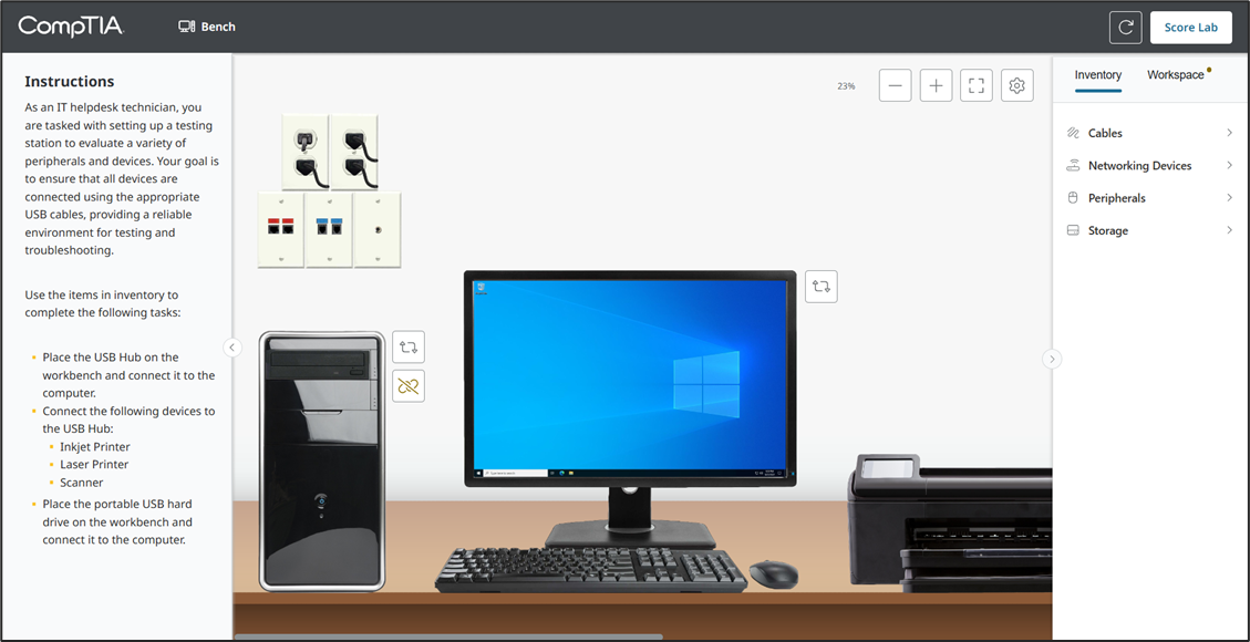 Using Hardware Labs – CompTIA