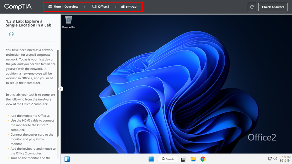 Using Hardware Labs – CompTIA