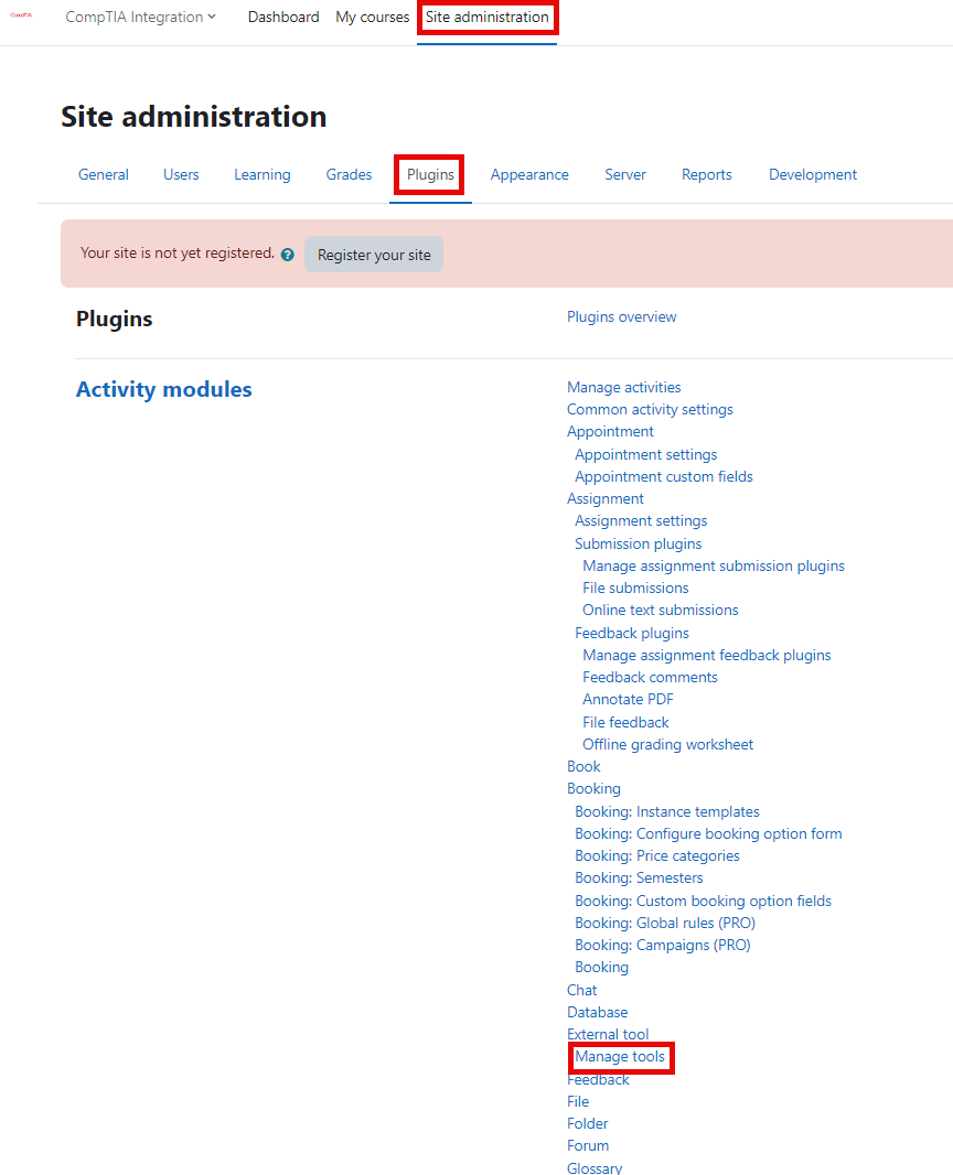 Configuring CertMaster Practice in Moodle (LTI 1.3) – CompTIA